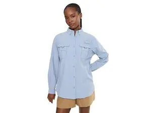 Columbia Pfg Bahama Ii Long Sleeve Women's Clothing Dockside Blue Dockside Blue