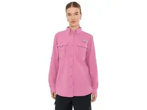 Columbia Pfg Bahama Ii Long Sleeve Women's Clothing Dockside Blue Rosette