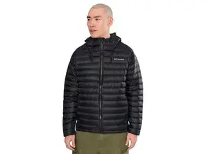 Columbia Corelite Down Hooded Jacket Coat - Black