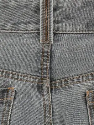 Brunello Cucinelli High-waisted Wide-leg Jeans In Denim With Monili