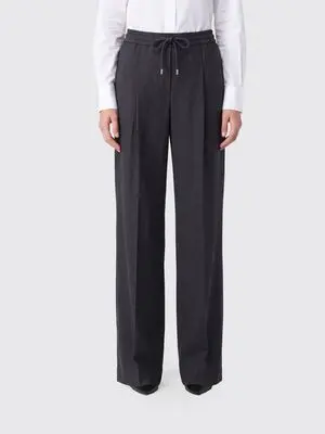 Michael Kors Wide-leg Wool-blend Trousers With Pleats And Drawstring Waist - Grey