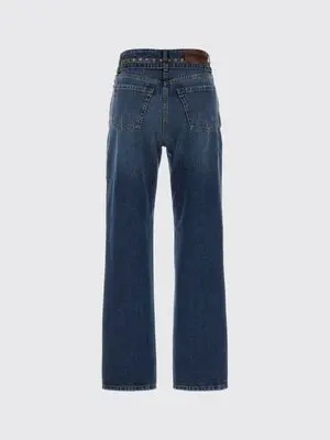 Dries Van Noten Persy Straight Fit Cotton Denim Jeans With Applied Studs