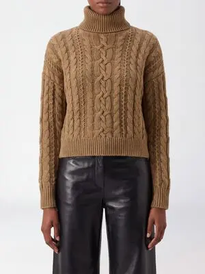 Ralph Lauren Cotton Turtleneck Jumper With Dropped Shoulders - Camel
