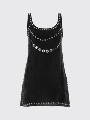 Gimaguas Gimagguas Off-the-shoulder Studded Silk Sheath Mini Dress