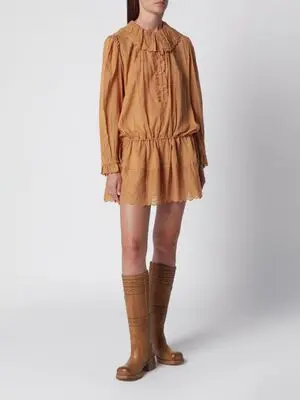 Isabel Marant Étoile Lenora Long-sleeved Cotton Mini Shirtdress