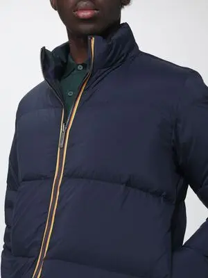 K-WAY Artur Tartan Nylon Down Jacket With Feather Padding And High Neck