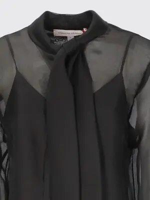Carolina Herrera Pussy-bow Silk Organza Shirt