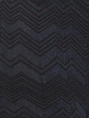 Missoni Straight-leg Knitted Trousers In Wool Blend With Zig-zag Pattern