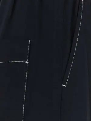 A.p.c. Wide-leg Wool And Viscose Blend Trousers With Elastic Waist