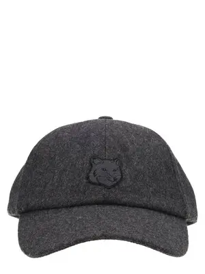 Maison Kitsuné Cappello Da Baseball "fox Head - Grey