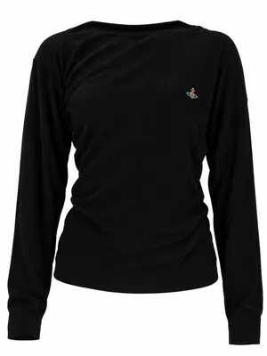 VIVIENNE WESTWOOD Top "hebo" A Maniche Lunghe - Black