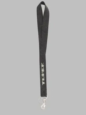 Rick Owens Gancio Da Collo In Canvas Di Cotone - Grey