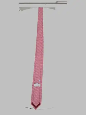 FERRAGAMO Cravatta In Seta Con Stampa - Red