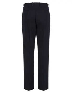 Zegna Pantalone In Cotone E Cashmere