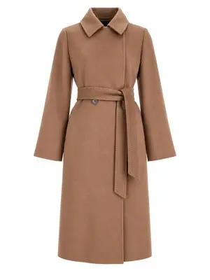 Max Mara Cappotto Doppiopetto In Lana - Brown