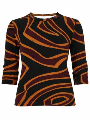 Emilio Pucci Maglia Con Schiena Scoperta - Multicolour