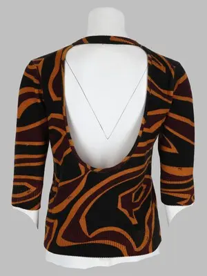 Emilio Pucci Maglia Con Schiena Scoperta - Multicolour