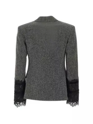 KAOS Double-breasted Lace-detail Blazer