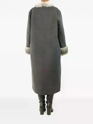 MALINA Anouk Yve Faux-fur Trim Coat