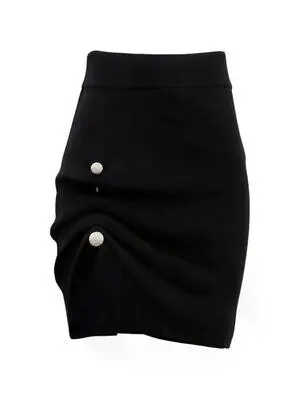 Giuseppe Di Morabito Crystal-embellished Draped Skirt - Black
