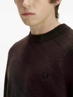 Fred Perry Logo-embroidered Raglan-sleeve Sweater