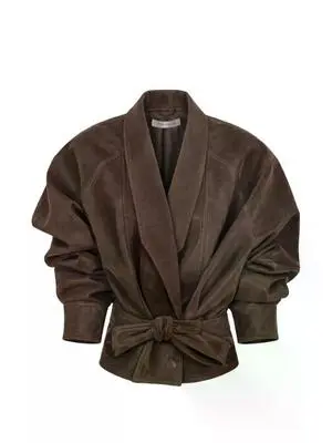 NINEMINUTES The Box Tabacco Belted Coat
