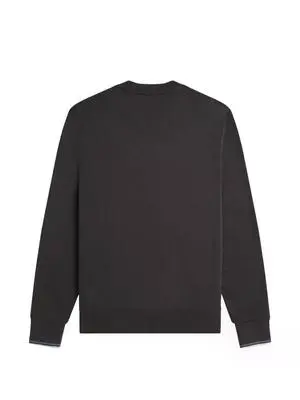 Fred Perry Embroidered Logo Tipped-cuff Sweatshirt
