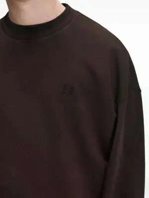 Fred Perry Laurel Wreath-embroidered Sweatshirt - Brown