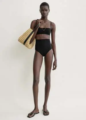 TOTEME Balconette Bikini Top - Black