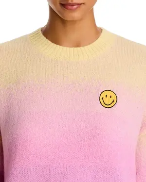 Aqua Ombre Smiley Sweater Exclusive
