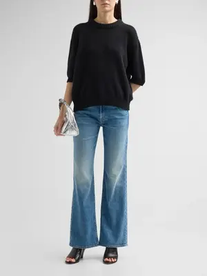 MOTHER The Bookie Sneak Mid-rise Jeans