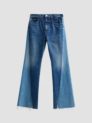 MOTHER Bookie Slit Twist Heel Fray Jeans - Double Take