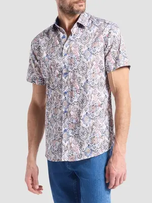 Robert Graham Pismo Medallion Short-sleeve Shirt