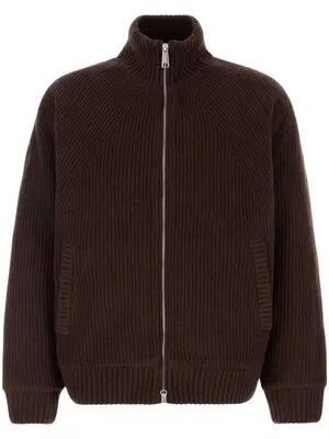 Carhartt Work In Progress Bandley Padded Wool Mix Full Zip Sweatshirt - Brown