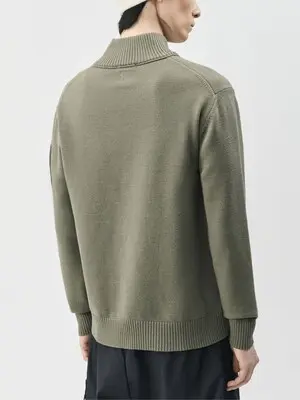 C.P. COMPANY Series Extrafine Merino Wool Half Zip Sweater