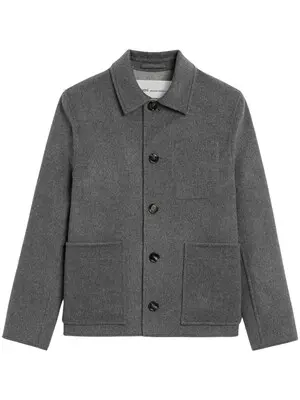 AMI Paris Wool Overshirt - Grey