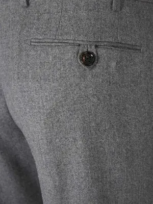 BERWICH Button-fastening Pleated Trousers - Grey