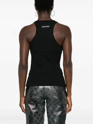 MARINE SERRE Logo Cotton Tank Top