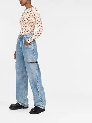 MARINE SERRE Moon Print Top