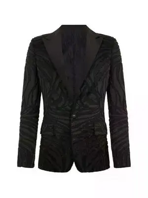 Roberto Cavalli Zebra-embroidery Slim-fit Dinner Jacket