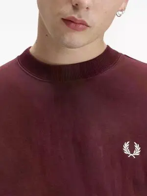 Fred Perry Logo-embroidered Sweater - Red