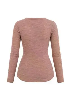 Fred Perry Marl-effect Henley-neck Top
