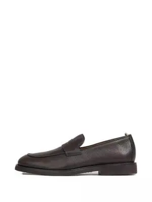 Officine Creative Opera Grainy Leather Loafers - Brown