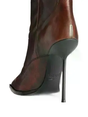 Paris Texas Lidia Heeled Leather Cowboy Boots
