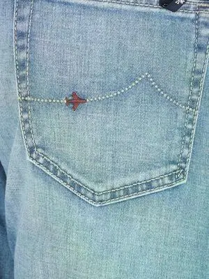 JACOB COHЁN Bard Embroidered-logo Straight-leg Jeans