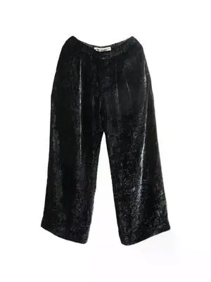 META CAMPANIA COLLECTIVE Crinkled-velvet Trousers