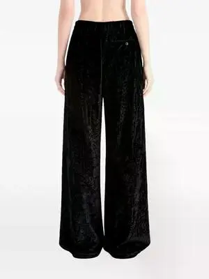META CAMPANIA COLLECTIVE Crinkled-velvet Trousers