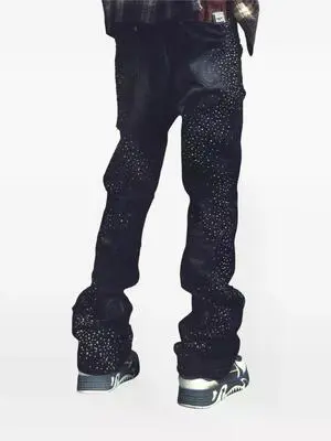 GUAPI Obsidian Sacred Skull Straight-leg Jeans