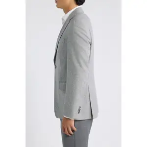 BOSS Hutson Wool Blend Suit Jacket - Medium Grey
