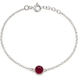 ZUVAN Single Birthstone Bracelet Ruby